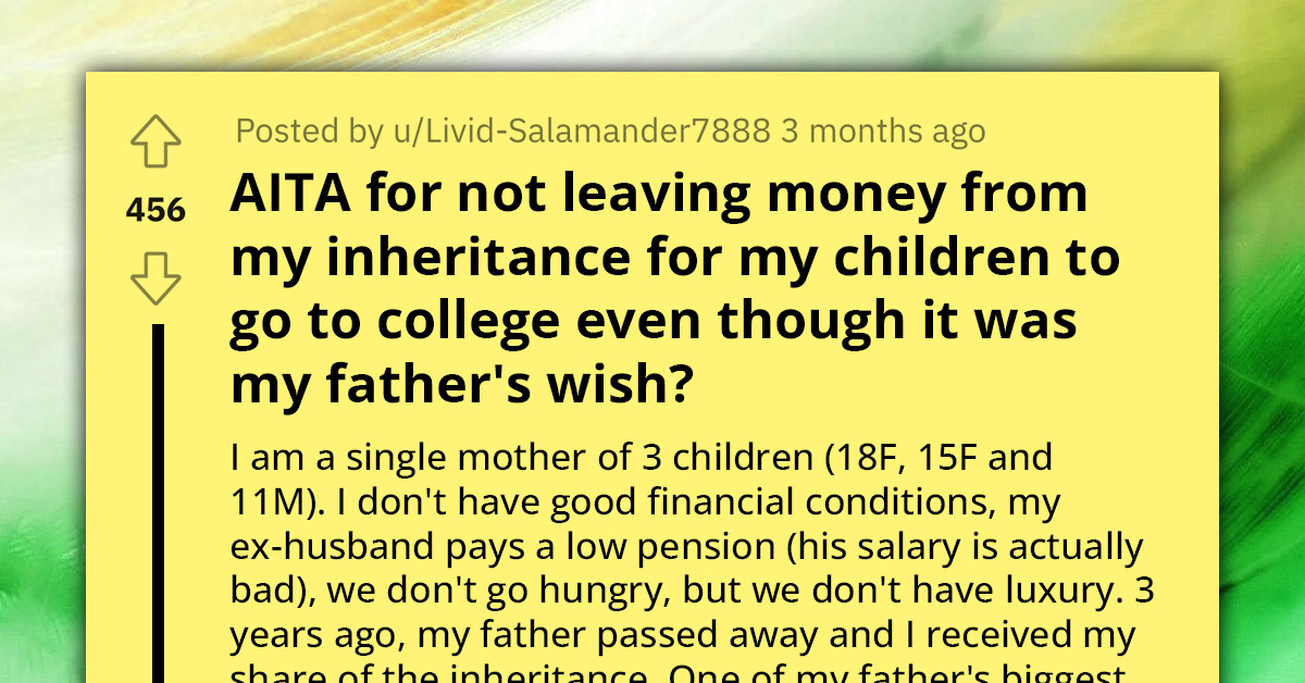Single Mother Labeled As Selfish For Using Her Father's Inheritance To ... Single Mother Labeled As Selfish For Using Her Father's Inheritance To ...