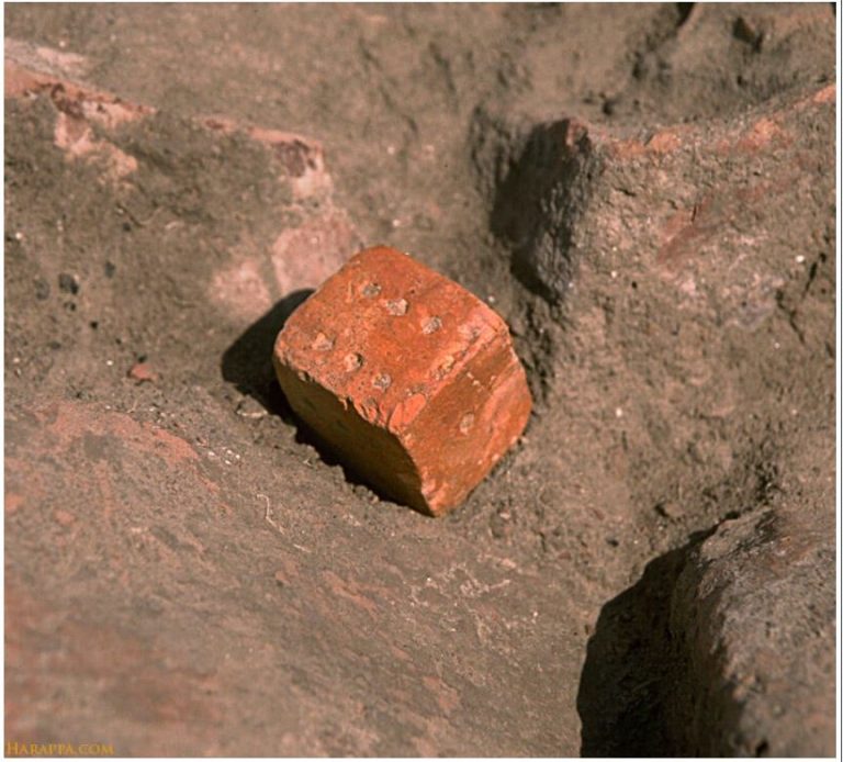 Terracotta Dice from Harappa; an ancient city of Indus Valley ...